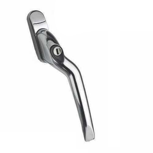 UPVC Curved Window Handle - 40mm RH Cranked Espag | Handle Trade