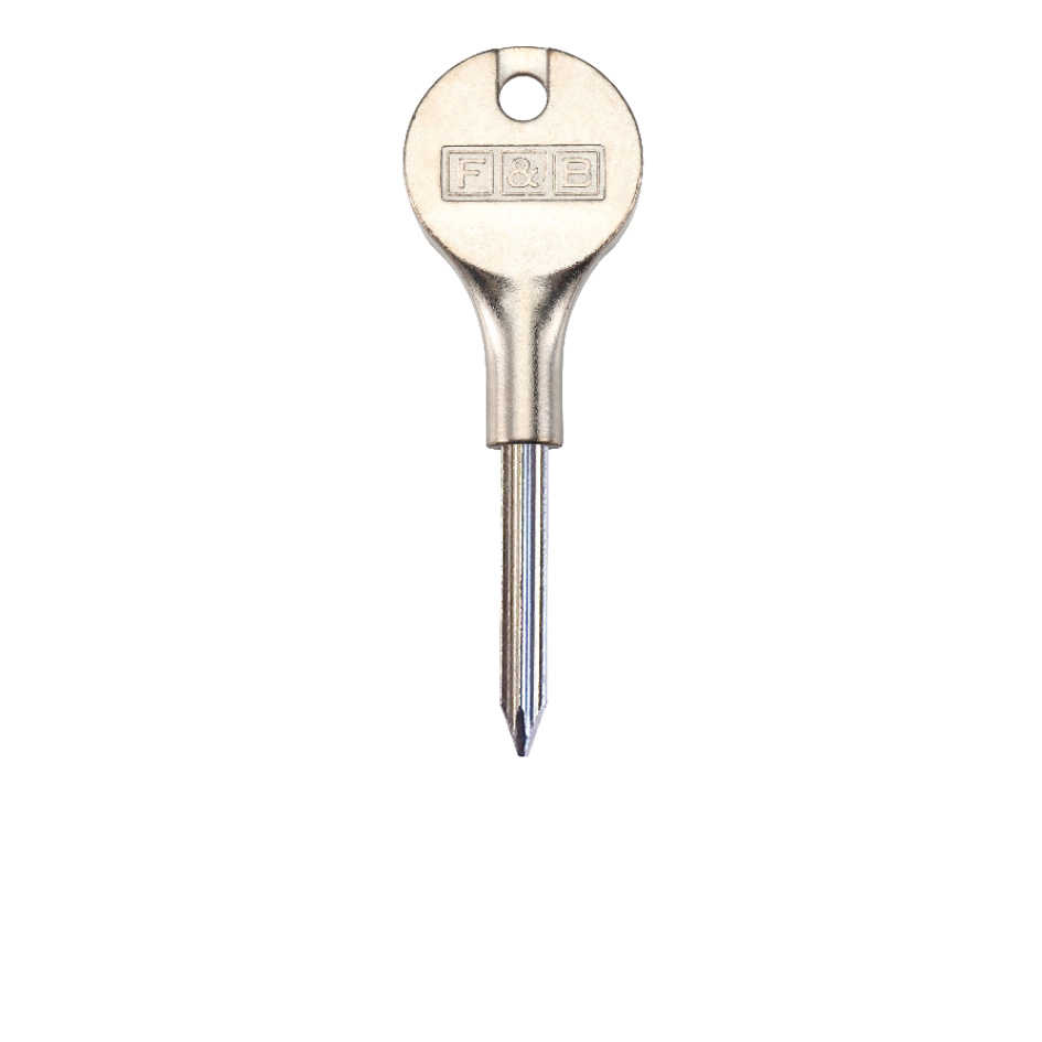 Rack Bolt Key Nickel Polished Metal 35mm | Handle Trade Ltd